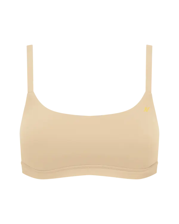 NUDEA Neutrals Stretch Scoop Neck Bralette Nude - Brown