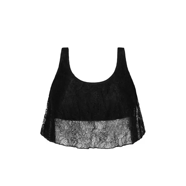 PAOLA AMADOR Lace Top Bikini - Black