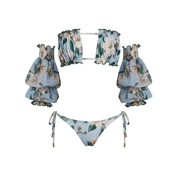 NUR KARAATA Misty Mirage Bikini - Blue