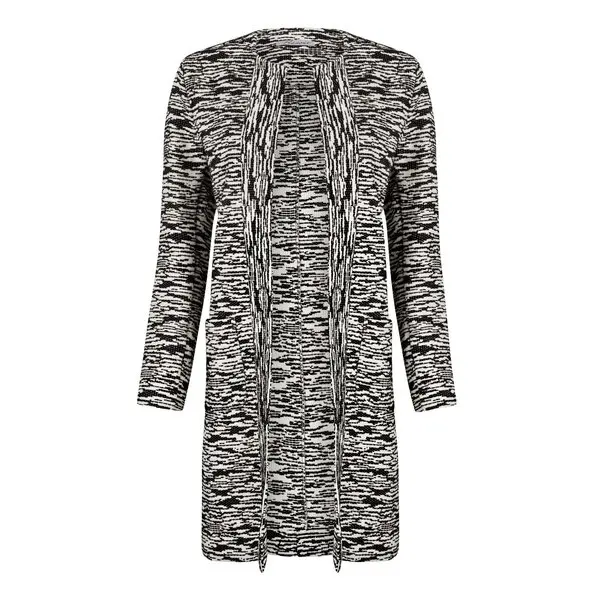 BOUTIQUE KAOTIQUE And White Quilted Jacket - Black