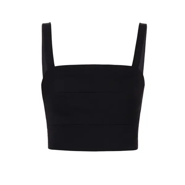 AGGI BY HALEWSKI Lili Moonless Night Crop Top - Black