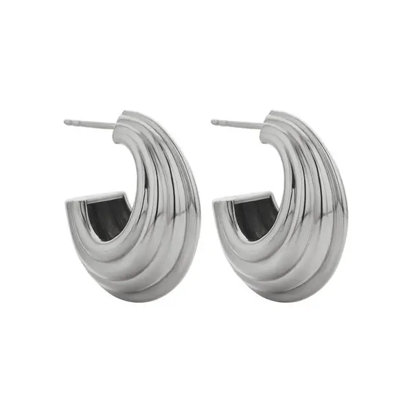 ZOË & MORGAN Solina Hoop Earrings - Silver