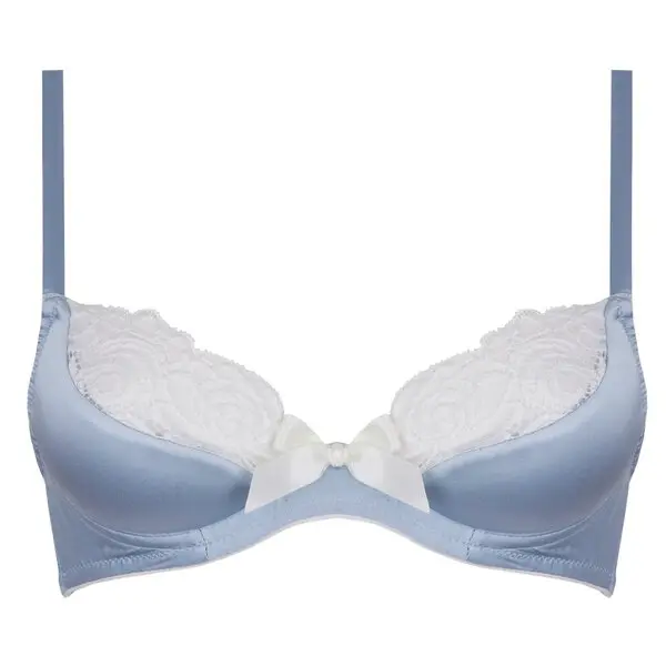 EMMA HARRIS Signature Sky Half Padded Plunge Bra - Blue