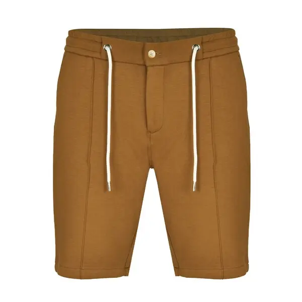 DAVID WEJ Enzo Cotton Loose Fit Short Coffee - Brown