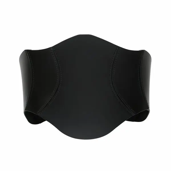 HAUTE CUIR Thane Leather Corset Belt - Black