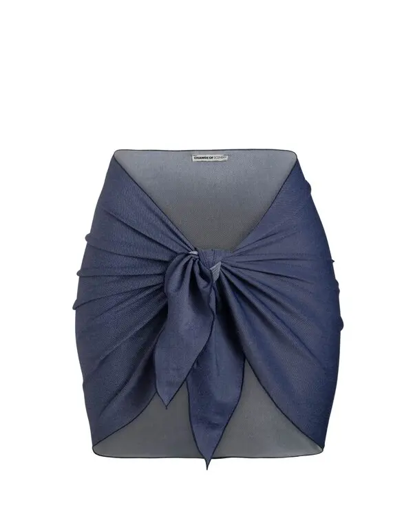 CHANGE OF SCENERY Liv Sarong In Indigo Twill - Blue