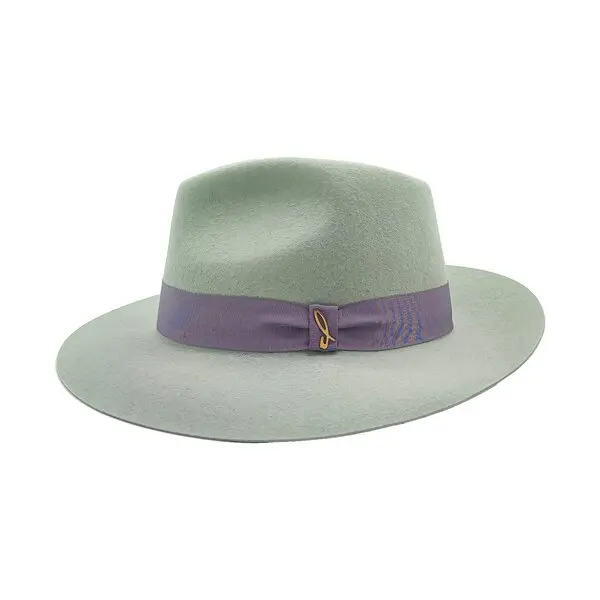 DORIA 1905 Glare Smooth Lapin Felt Drop Hat - Green