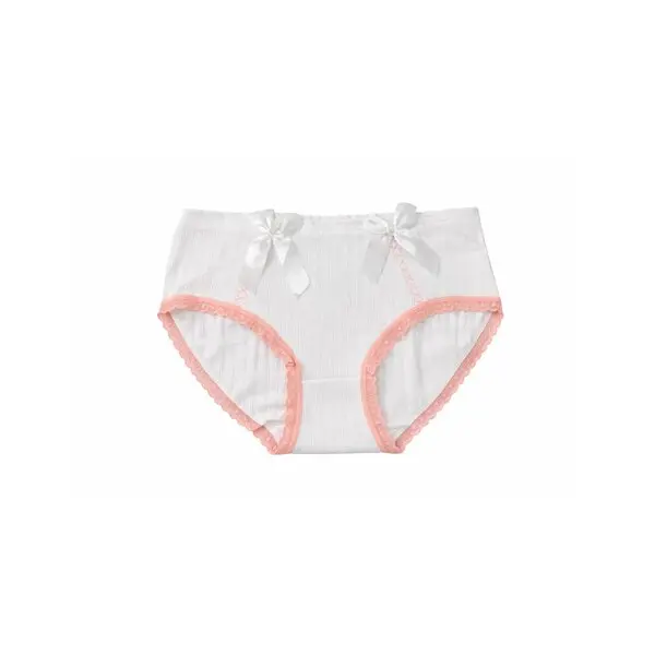 ADIBA Twin Bow Cotton Brief - White
