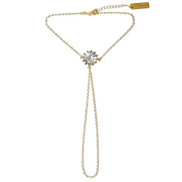 STUDIO BALOGE Noma V-line Hand Chain - Gold