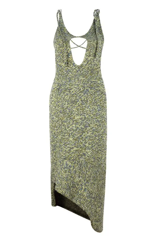 GUNDA HAFNER LTD Multicoloured Knit Dress With Plunging Back
