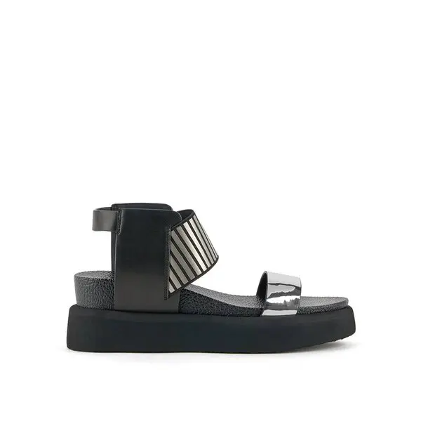 United Nude Silver / Black Rico Sandal Ii Afterlight - Silver/black