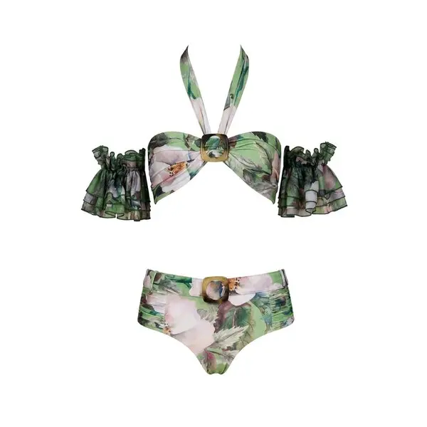 NUR KARAATA Soleil Rêverie Bikini - Green