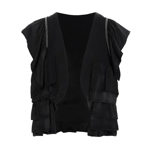 SILVIA SERBAN The Heron Vest - Black