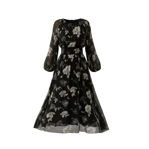 IZABELA MANDOIU Midi Dress With Floral Print