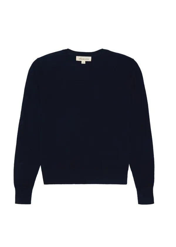 ELLSWORTH + IVEY Daphne Cashmere Sweater Navy - Blue