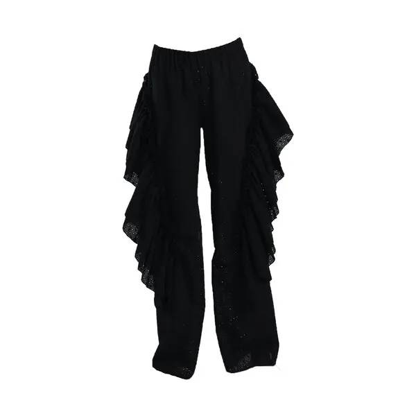 ARTISTA Drip Frill Pants - Black