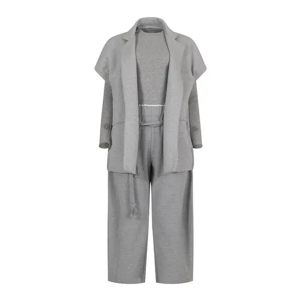 CLOTHES BY LOCKER ROOM Oversized Three-piece Set - Grey