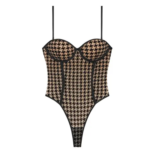 PERILLA Oxford Bodysuit Push Up - Black