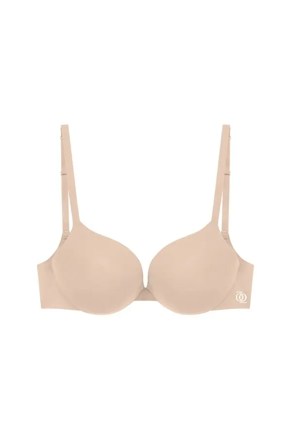 GOD SAVE QUEENS Neutrals Second Skin Ultimate Push-up Bra Light Nude - Brown