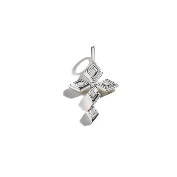 RRAINE JEWELRY Cross Pendant / Diamond - Silver
