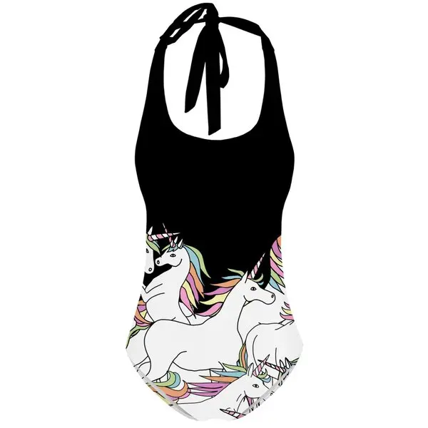 ALOHA FROM DEER Dark Unicorn Swimsuit - Black
