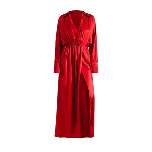 THE SOCIALITE OFFICIAL Lami Cherrie Shirt Dress With Slit