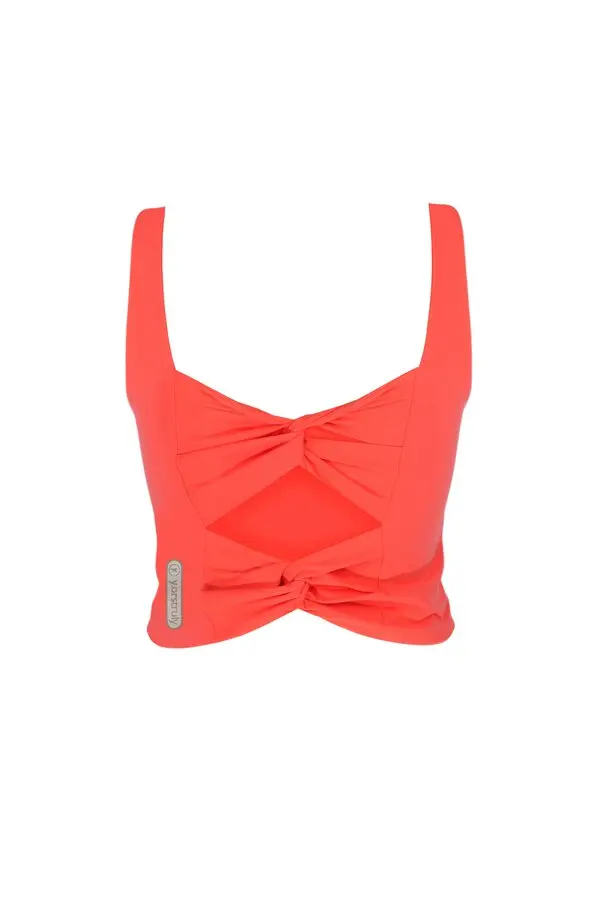 YORSTRULY Bow Long Bra Peach - Pink