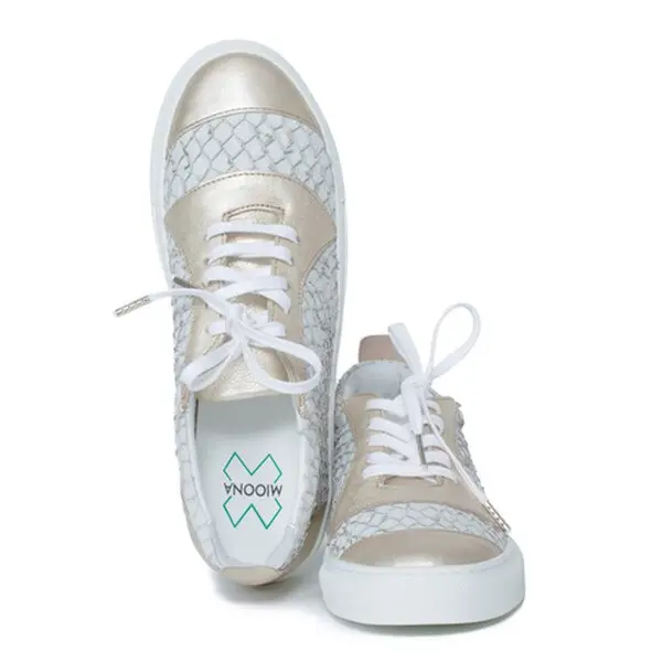 MIOONA White / Grey Fisu Sneakers White