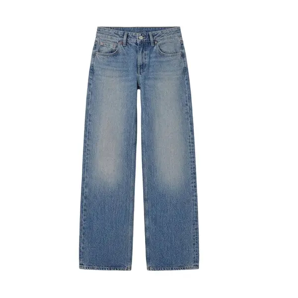 DR. DENIM Rhue Low Wide Drift Sky Used - Blue