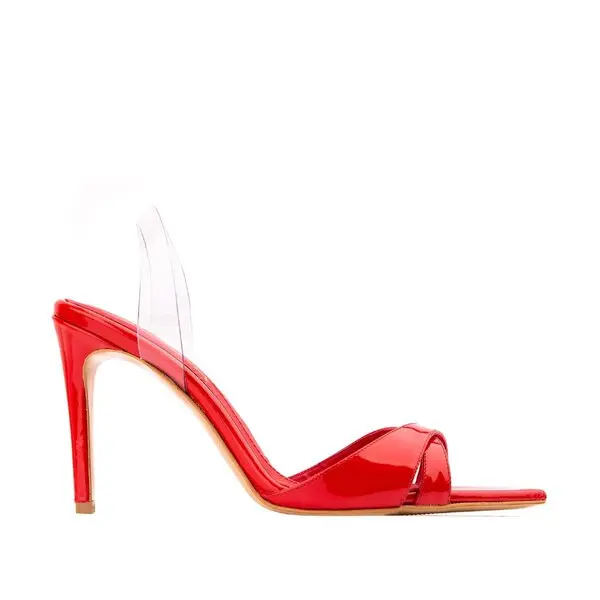 GINISSIMA Thea Bloody Patent Leather Sandals