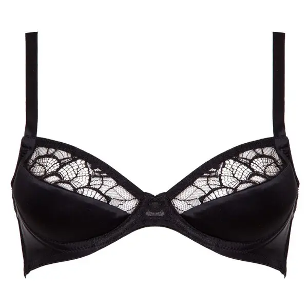 EMMA HARRIS Tiffany Balcony Bra In Midnight - Black