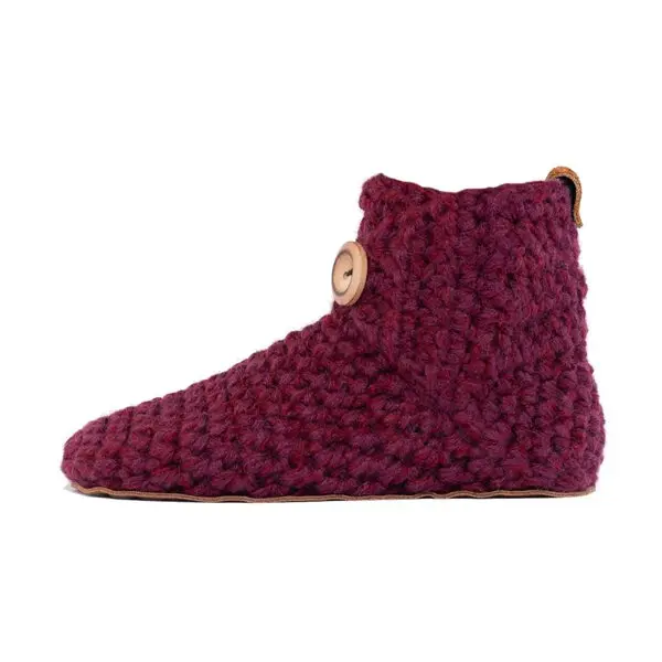 KINGDOM OF WOW Hand-crocheted Wool Boot Slippers