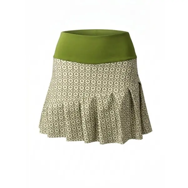 BEFITNESSLOU Green / White Skirt Mint Fleur De Lis - Green/white