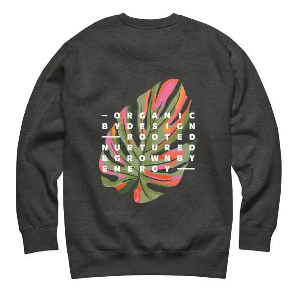 ANCHOR & CREW Heather Organic Design Passenger Organic Cotton Sweatshirt - Black