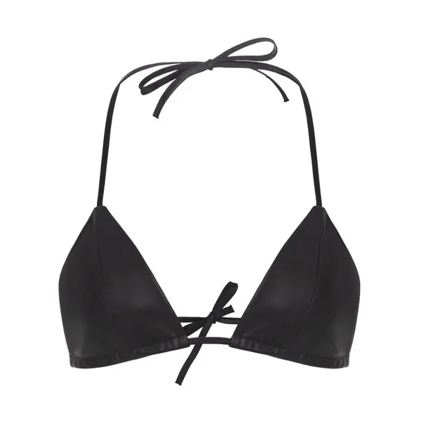 SEROTONINN Velvet Bra Top - Black