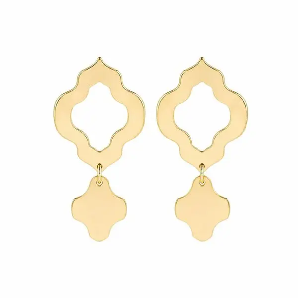 SILVER MOON Azure Arch -plated Sterling Silver Earrings - Gold