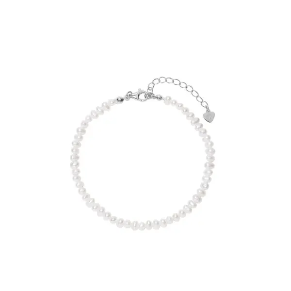 VANCHI Celia Micro Freshwater Pearl Bracelet - Silver