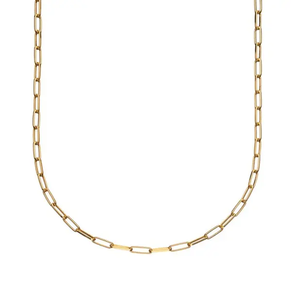 LILY CHARMED Plated Box Link Chain Necklace - Gold