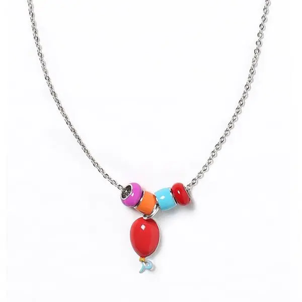 PINNOLE Let's Celebrate Necklace - Red