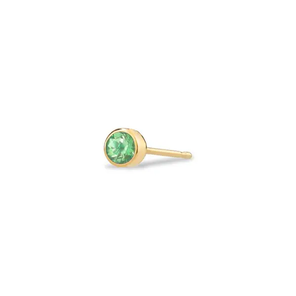 Maya Brenner Designs Birthstone Stud Yellow Emerald May - Gold