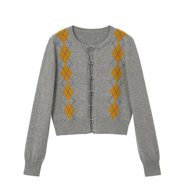 JAKKE Cyra Cardigan Medallion - Grey