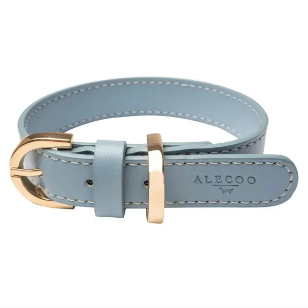 ALECOO Classy Dog Collar Ice Gold - Blue