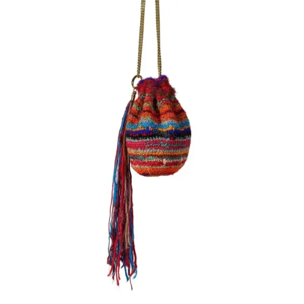 ISKRA Pink / Red Thea Bucket Bag - Pink/red