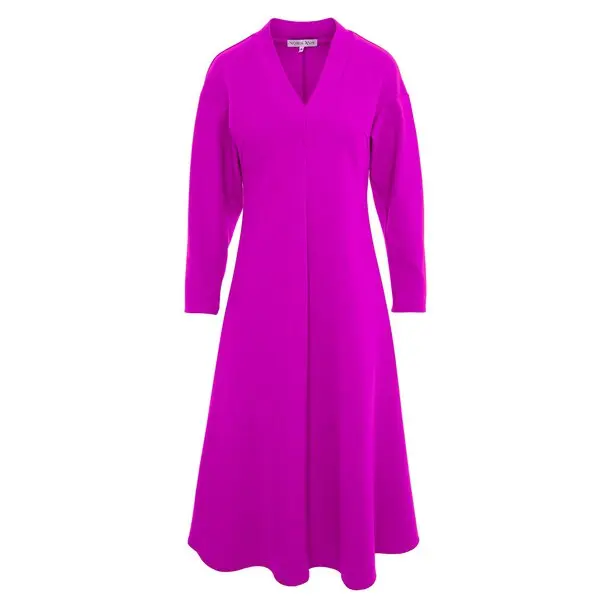 NORIA ANIS Scarlet Knit Midi Dress - Purple