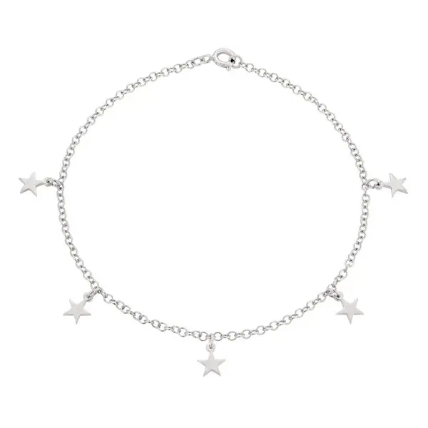 POSH TOTTY DESIGNS Sterling Star Station Bracelet - Silver