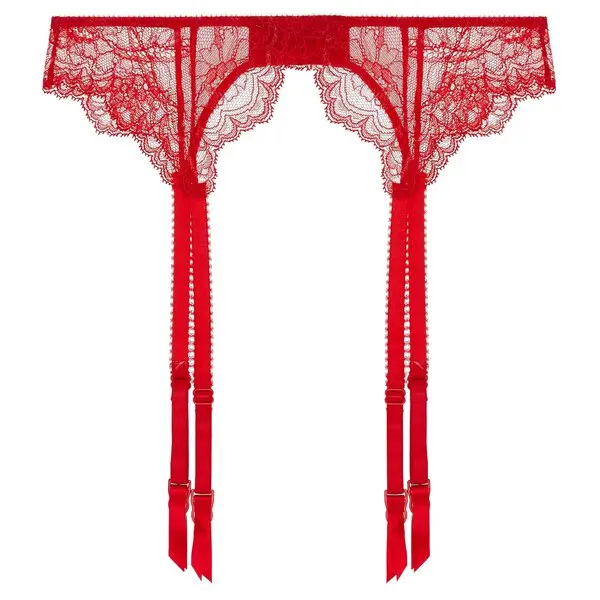JOURNELLE Anais Suspender Belt Scarlet - Red