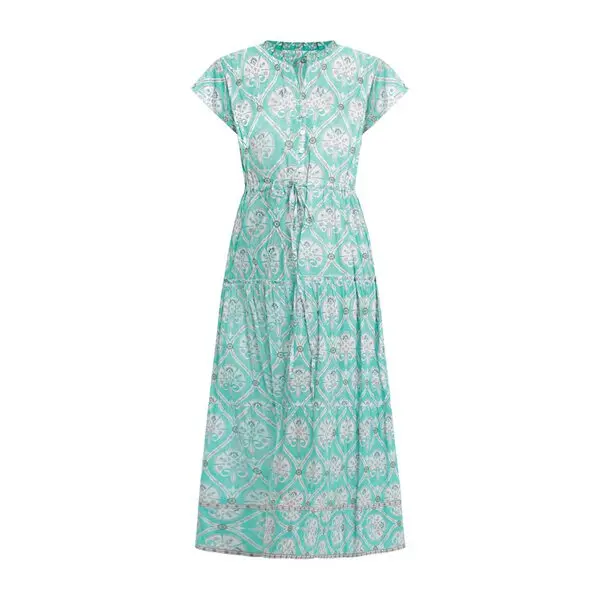 BINDU Marina Dress Turquoise - Blue