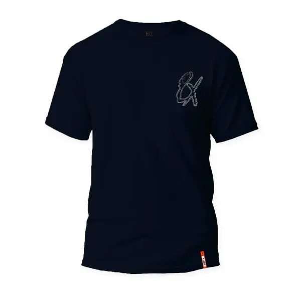 EIGHT X Frequency Logo Graphic T-shirt Navy - Blue