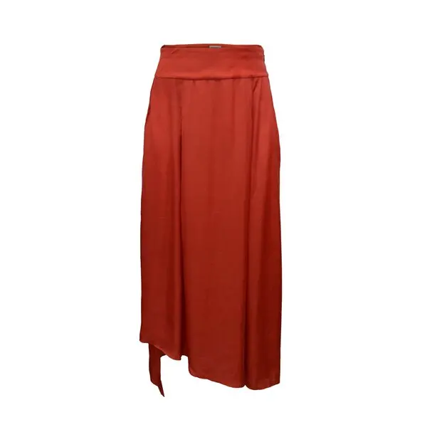 SHINARAA High-waisted Asymmetrical Skirt - Red
