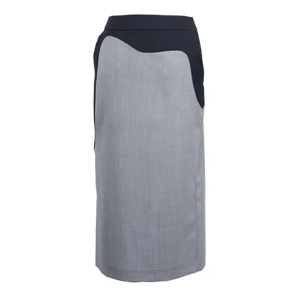LAURA DAILI Black / Grey Midi Skirt Glass Poem - Black/grey